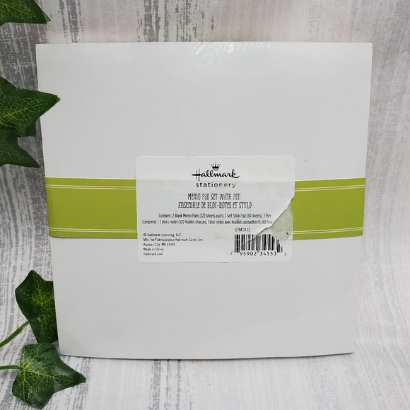 Hallmark | Office | Hallmark Stationary Set Memo Pads With Pen | Poshmark